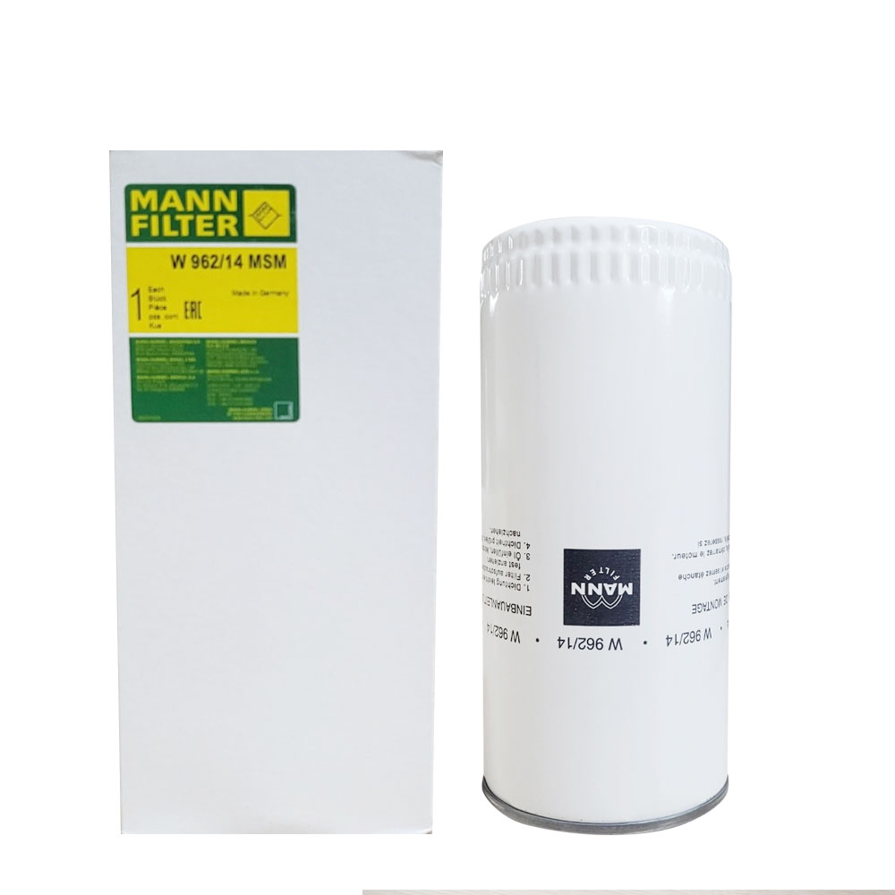 MANN 오일필터 W962 / 에어콤프레샤 공기압축기 호환가능 Oil Filter - 명성에어플러스-컴프레셔 전문기업