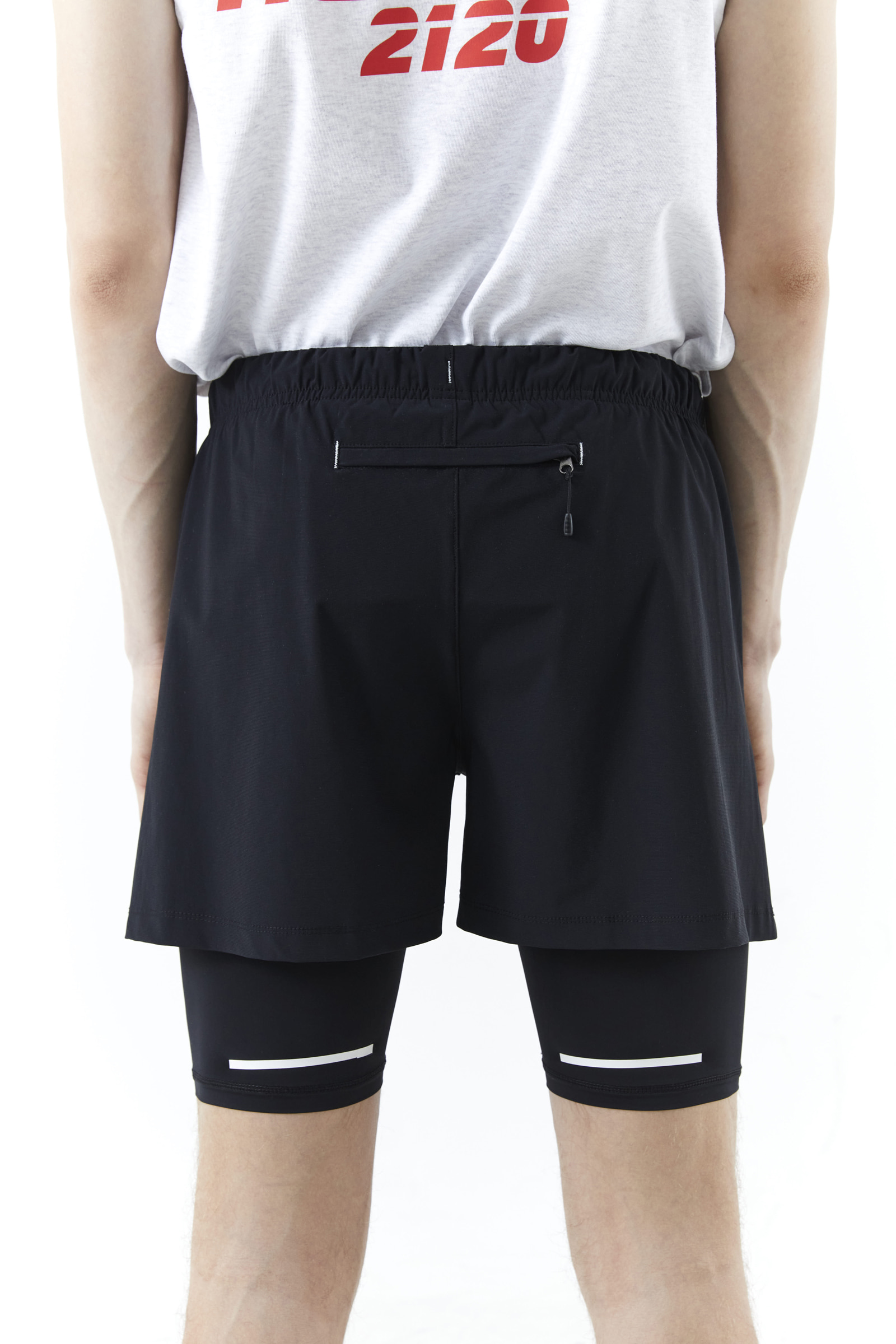 KOER RUNNING | DOUBLE RUN SHORTS BLACK