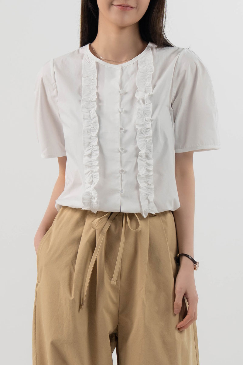 Alice frill blouse - KooLoom