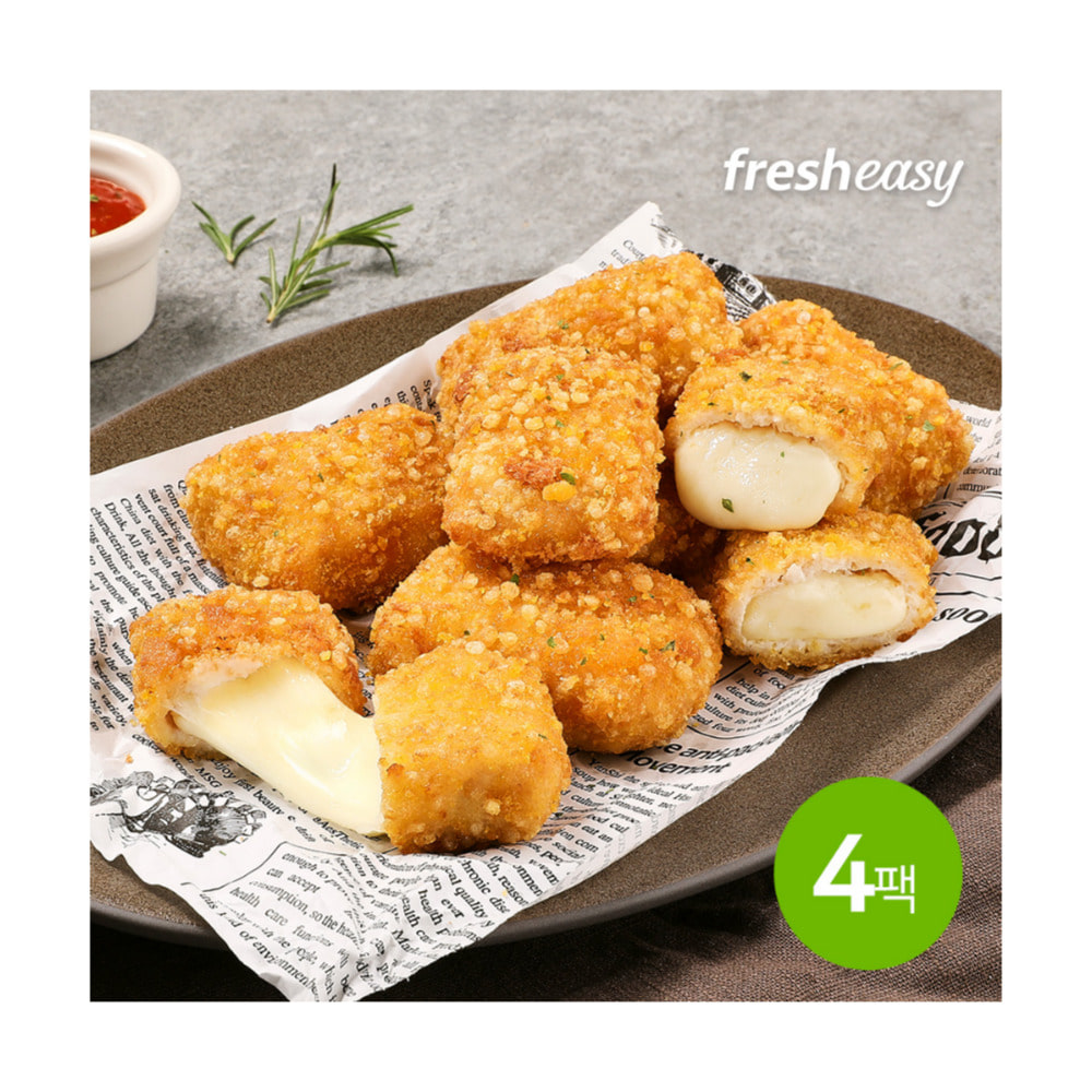 (냉동)[더이지]치킨치즈블럭 330g (4개 이상구매) - 밥끼