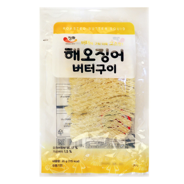 (상온)정화)해오징어 버터구이 35g 택배 - 밥끼