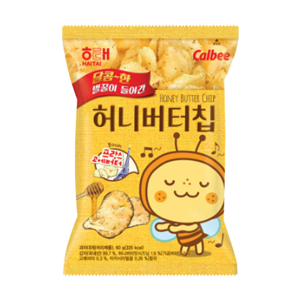(상온)해태 허니버터칩 60g (10개입) - 밥끼