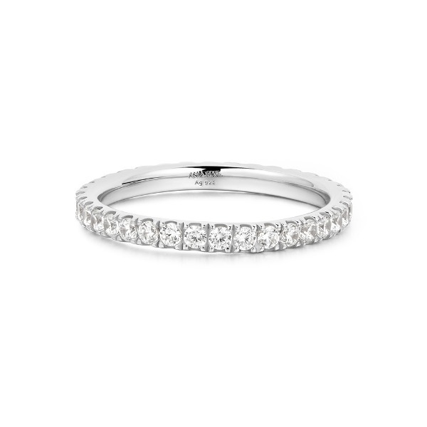 [NCT DREAM 해찬 착용] 파베 세팅 925 실버 반지 R057-01H - ANIA HAIE KOREA