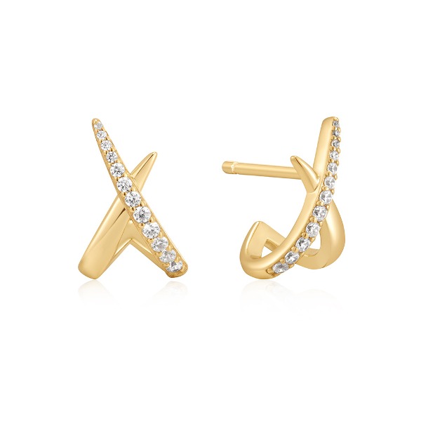 키스 꼬임 파베 925 실버 스터드 귀걸이 E057-03G | ANIA HAIE KOREA