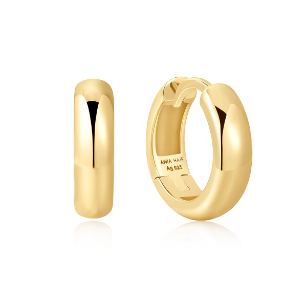 골드 돔 밴드 925 실버 링 귀걸이 E061-10G - ANIA HAIE KOREA