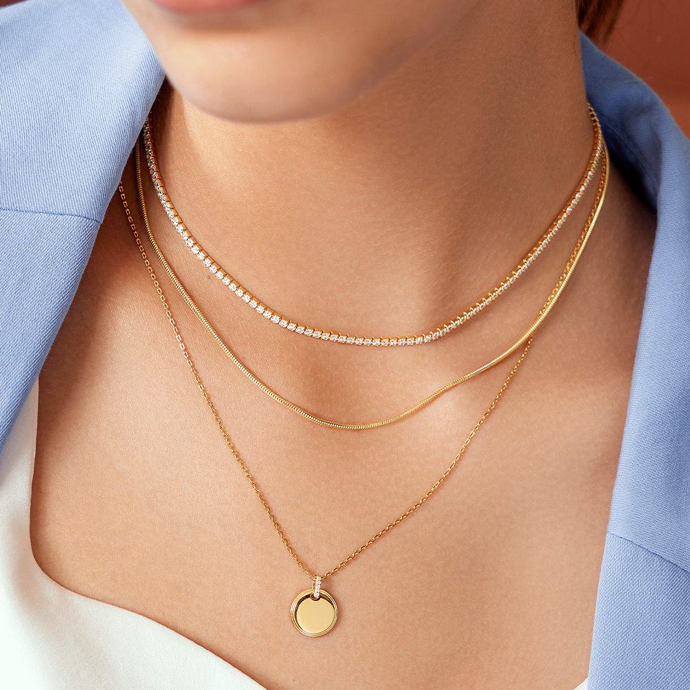 파베 925 실버 목걸이 N058-05G - ANIA HAIE KOREA