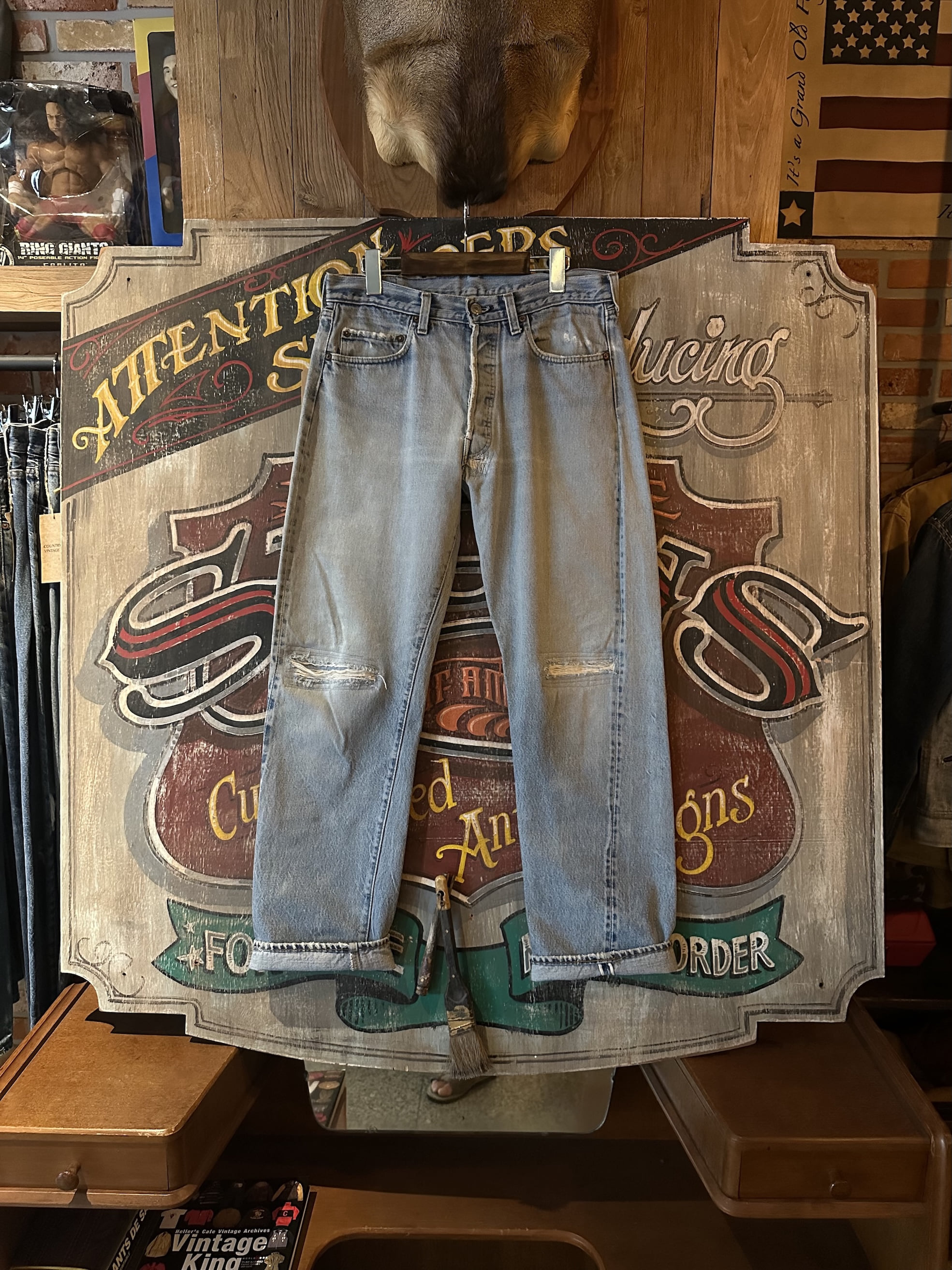 80s Levis 501 66 Late ver. Selvedge Denim Pants - Countryboys