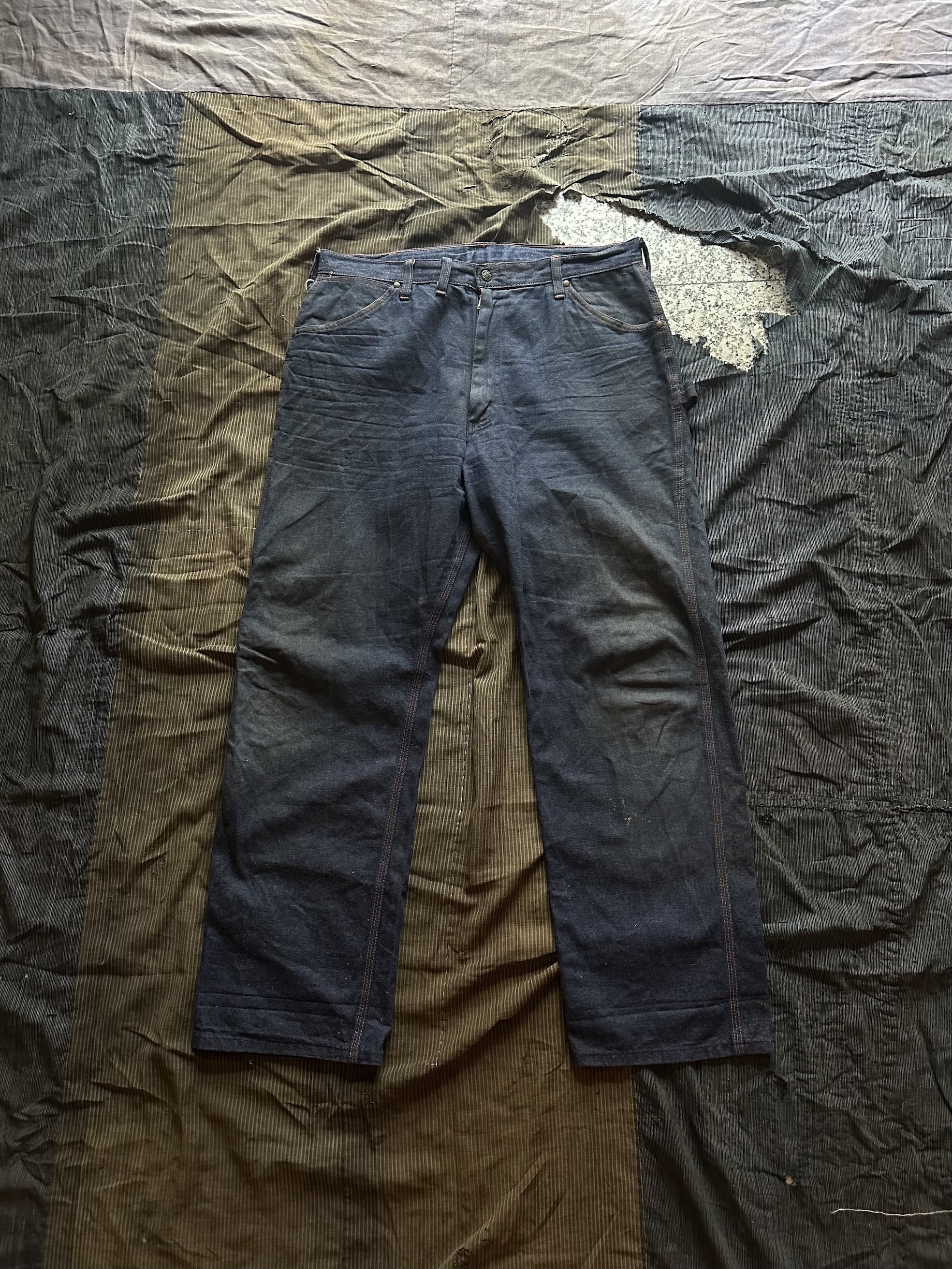 50s Vintage Denim Carpenter Work Pants - Countryboys