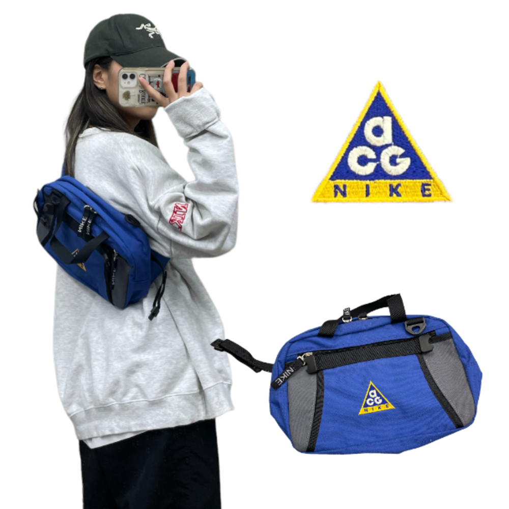 90s 나이키 acg 블루 힙색 - 하이리티
