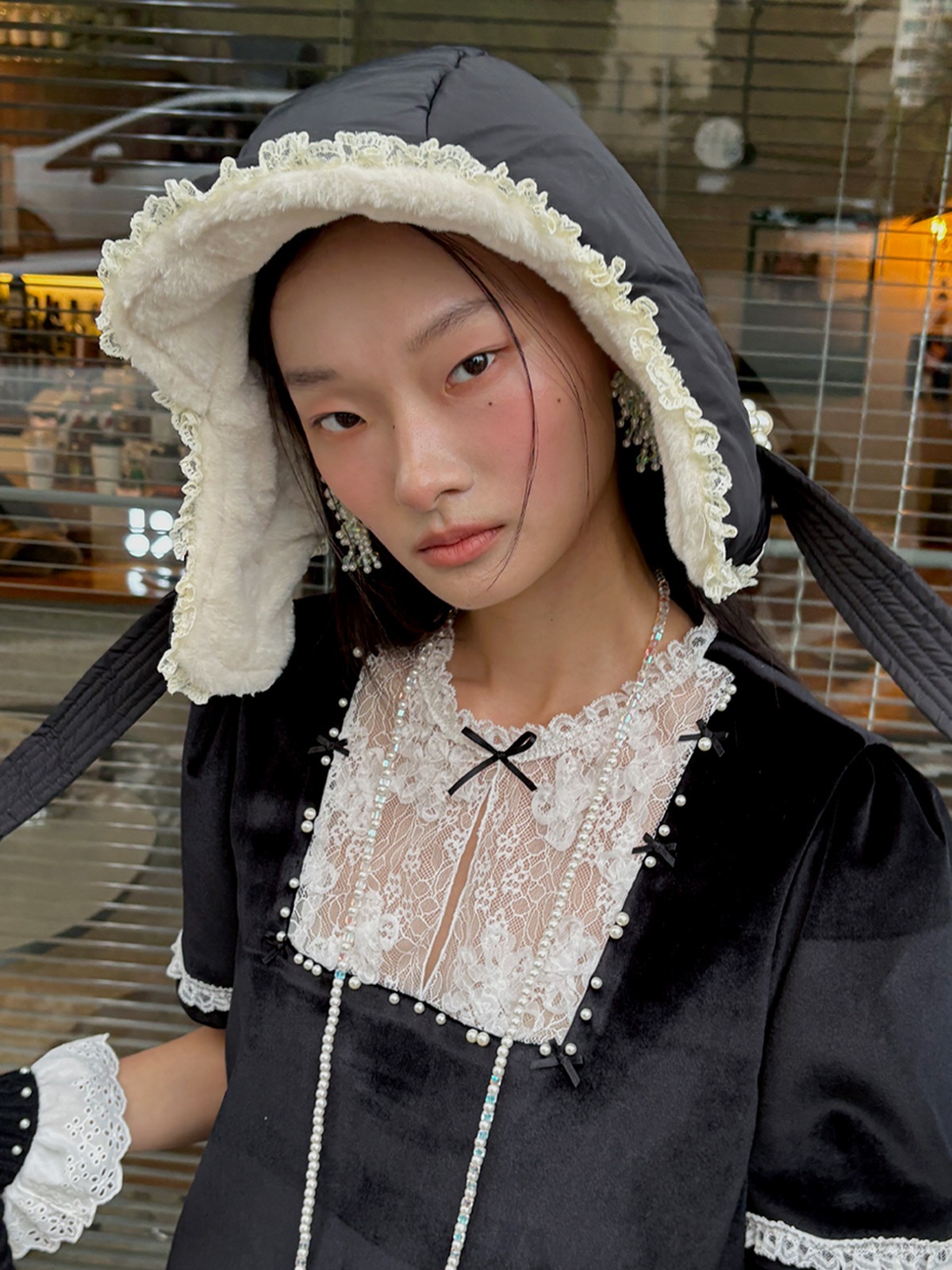Angel Padding trooper cap 2color | Choiae