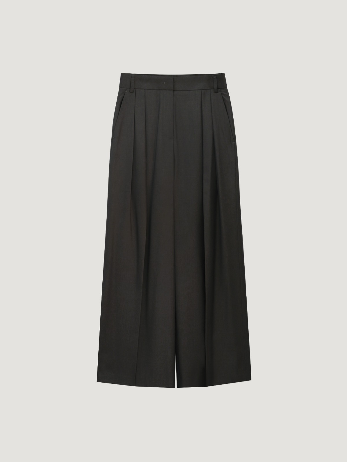 Double Pintuck Wide Slacks - The any