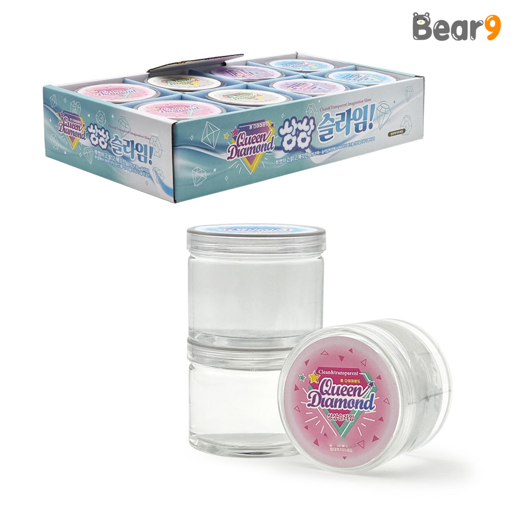 3000 퀸 다이아몬드 상상 슬라임 BOX(8개입) - bear9