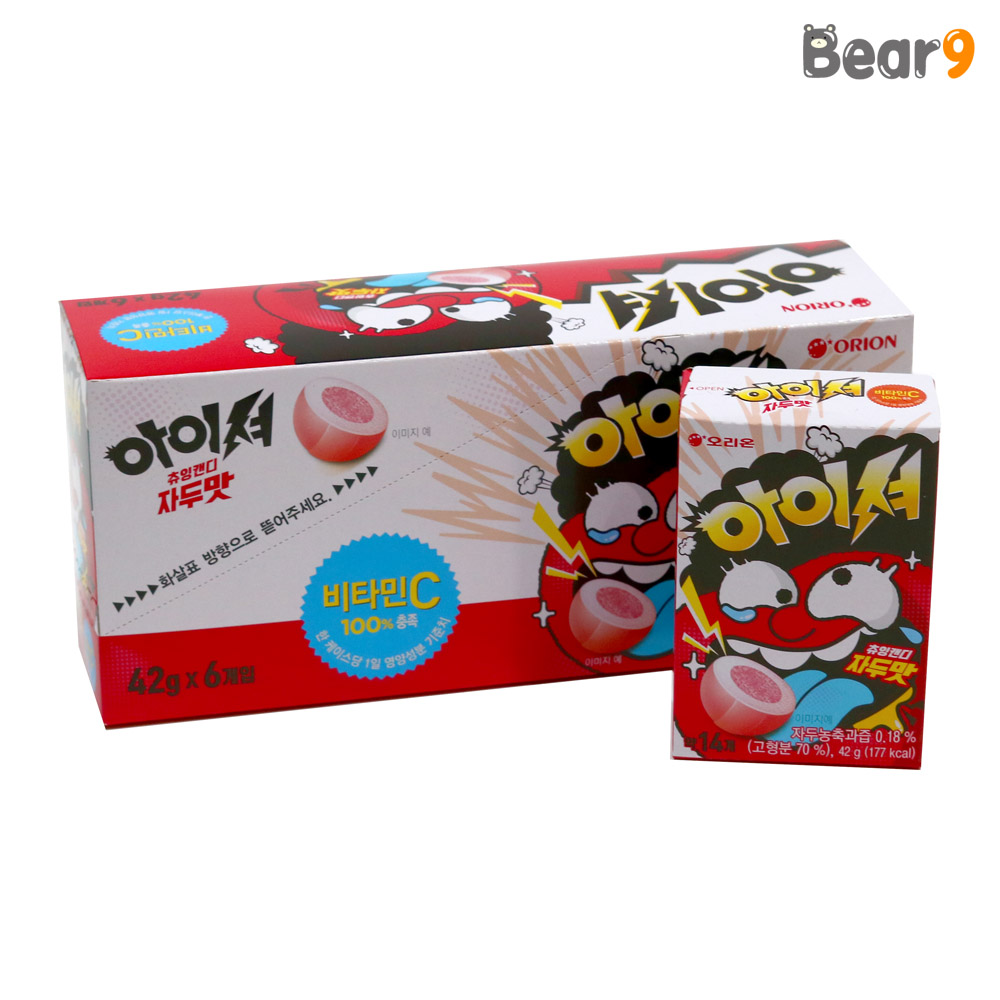 1500 아이셔 츄잉 캔디 자두맛 42g BOX(6개입) - bear9