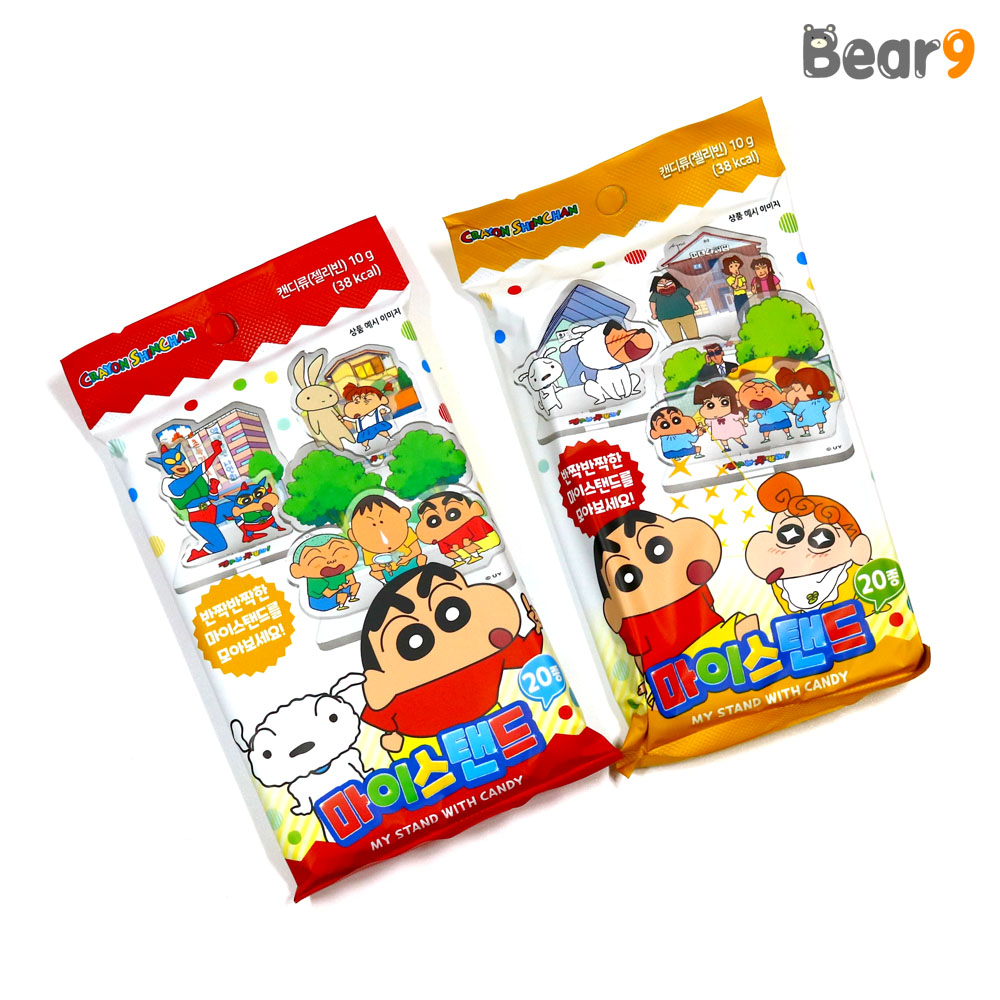 1000 크레용 신짱 마이 스탠드 젤리빈 10g BOX(18개입) - bear9