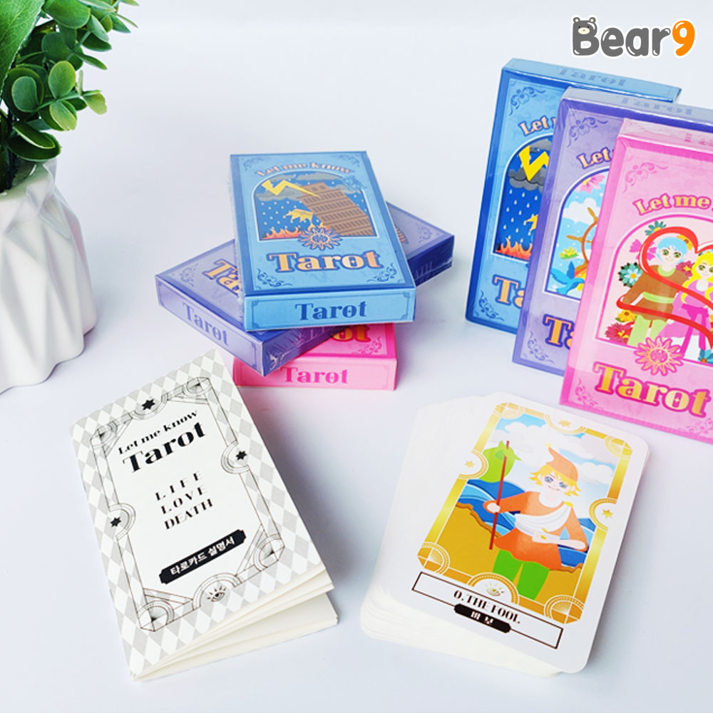 3000 LET ME KNOW 타로 카드 BOX (9개입) - bear9