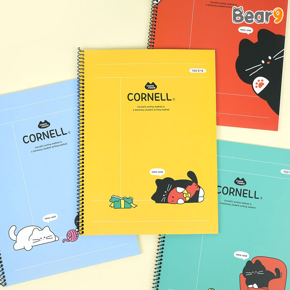 1500 냥냥 칸 넓은 코넬 노트 - bear9