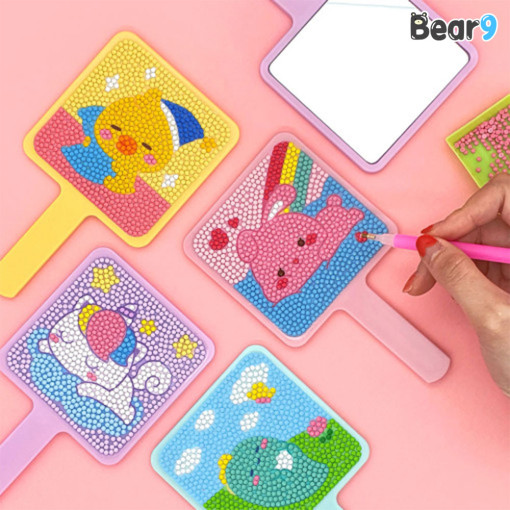 5000 레이지스타 보석십자수 거울 - bear9