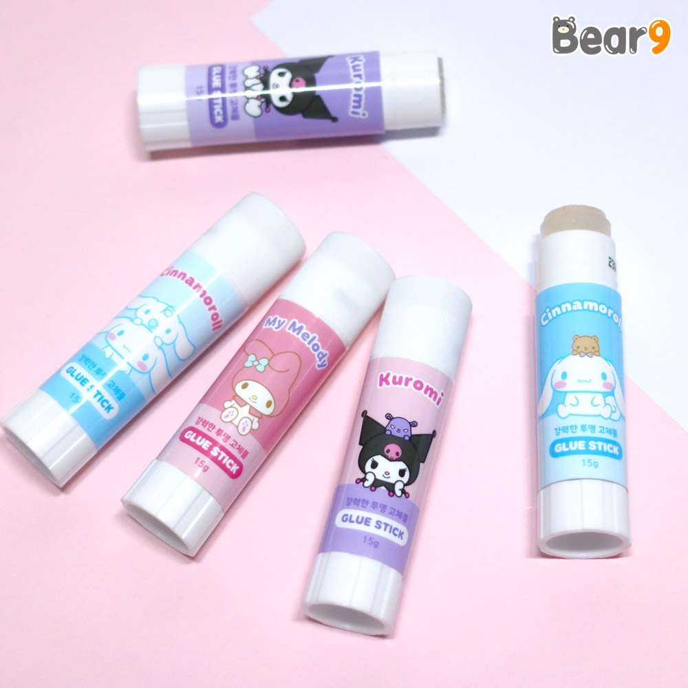 800 산리오 캐릭터즈 투명 고체풀 15g BOX(20개입) - bear9