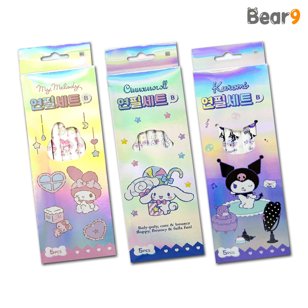 2000 산리오 캐릭터즈 5본 연필 세트 BOX(24개입) | bear9