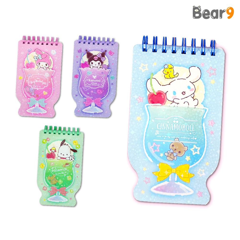 2500 산리오 캐릭터즈 소다컵 핸디 수첩 BOX(24개입) - bear9