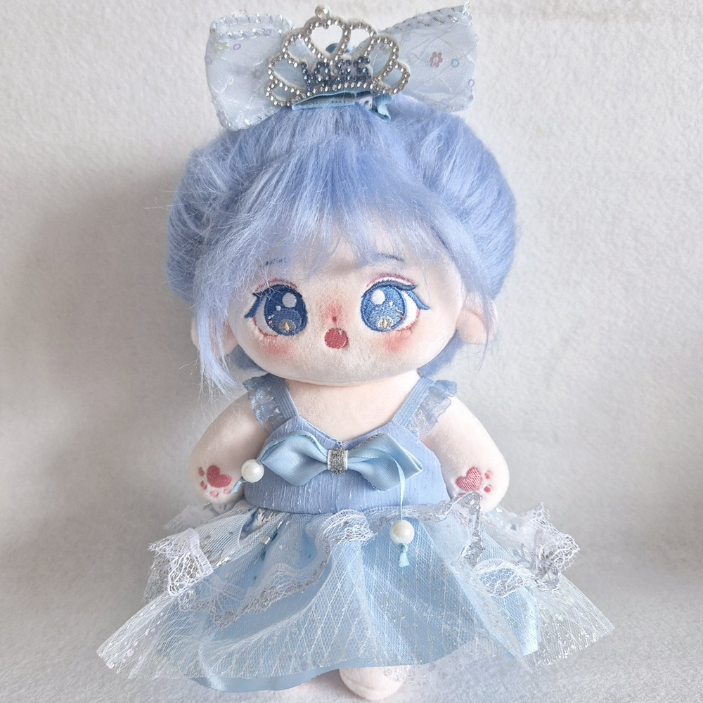 지오몽 20cm 인형옷 엘사크라운 드레스 무속성 아이돌 인형옷 입히기 의상