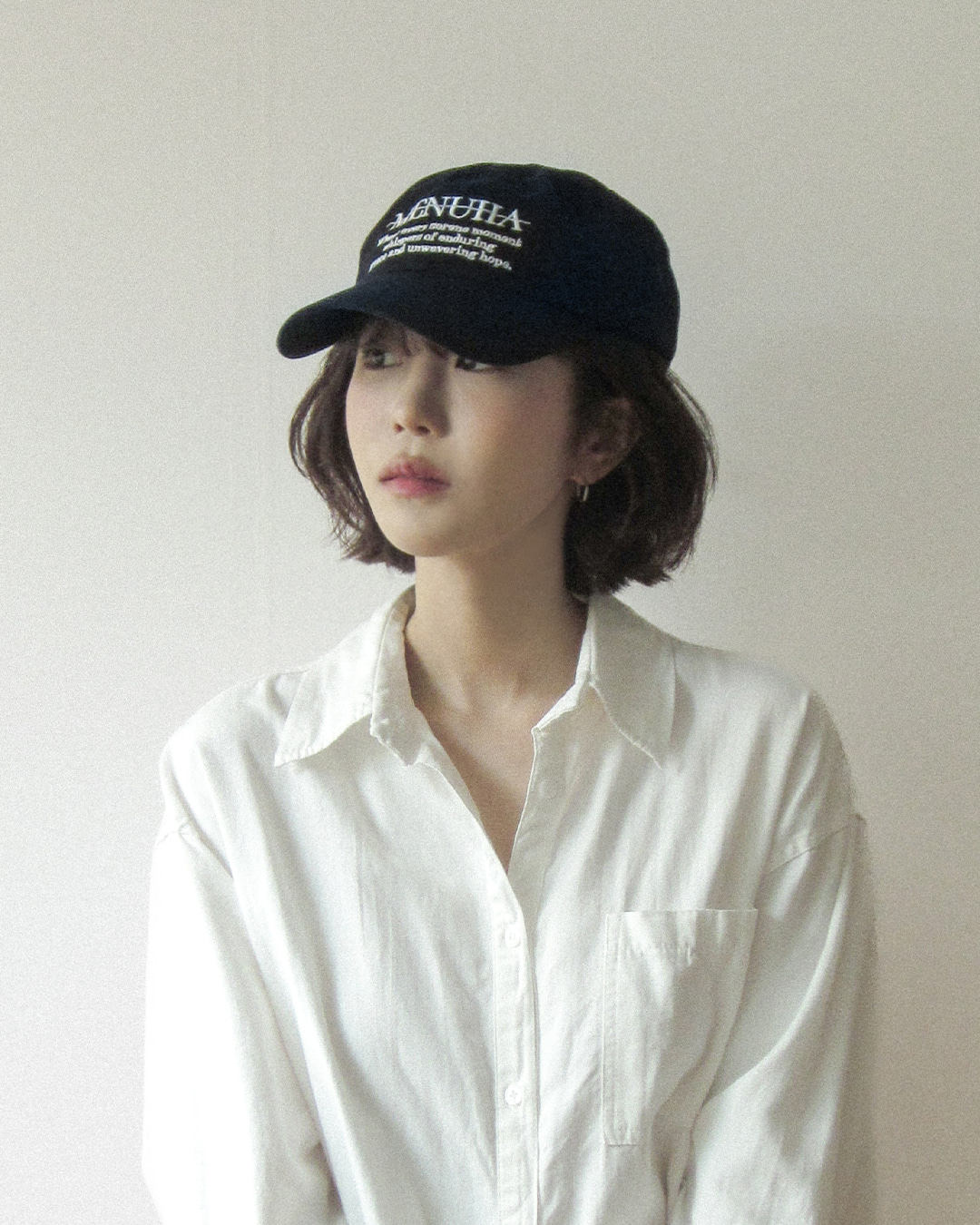 Menuha Logo Ball Cap - Navy | 므누하