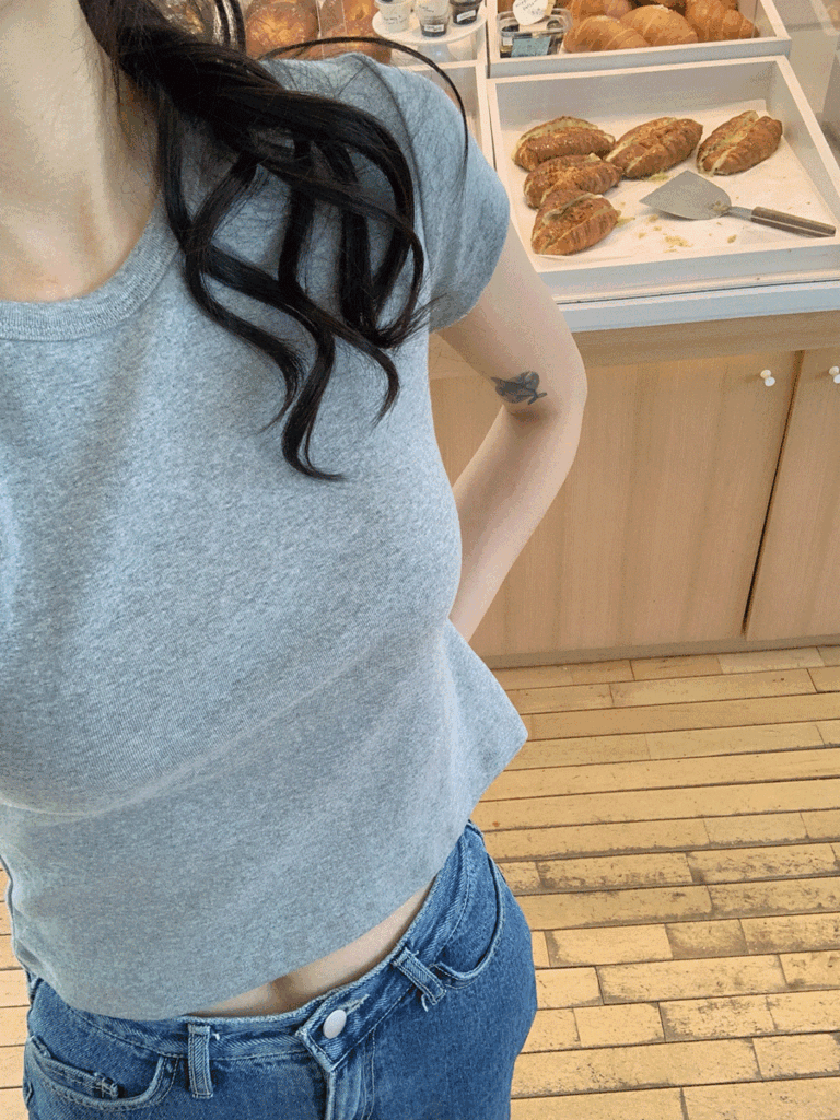 Hohup | Line tee 베이직 무지티