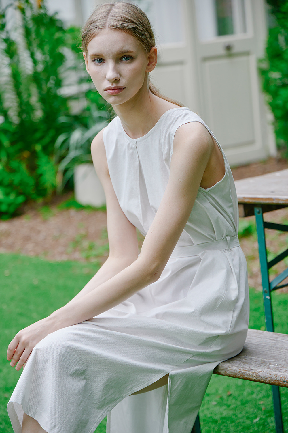 H-LINE Long Dress (Ivory - 2colors) - BLIONNE