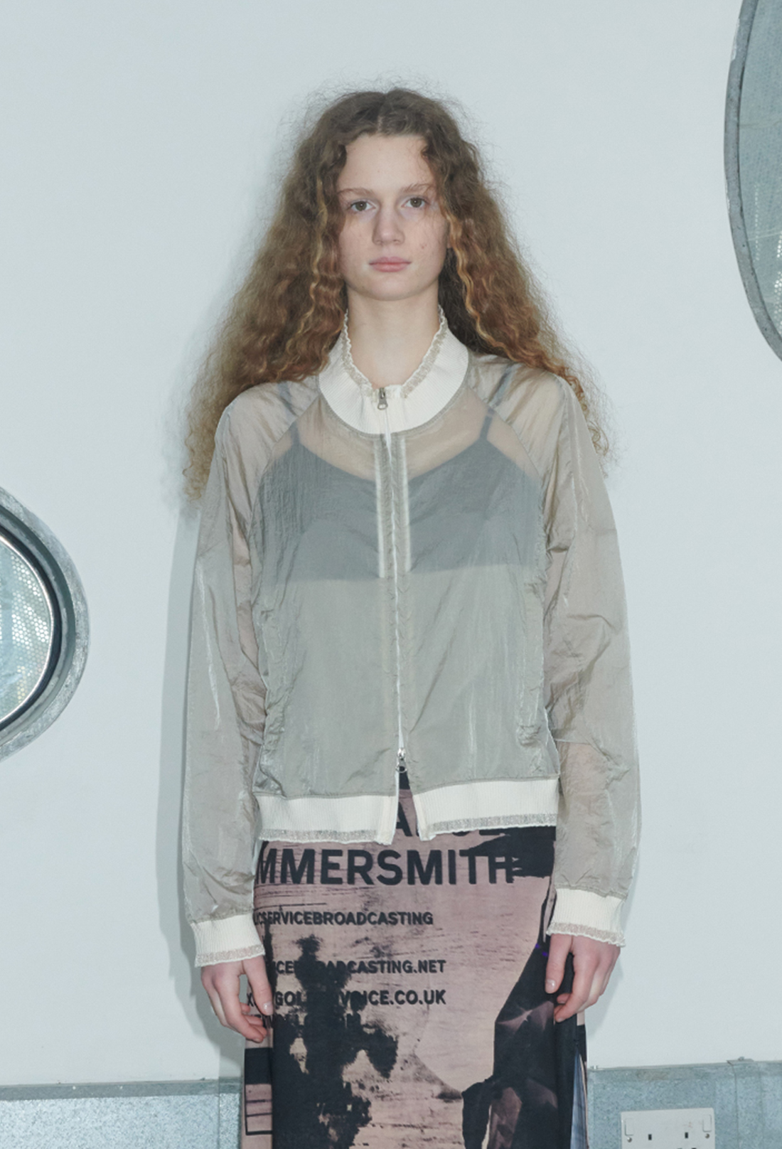 SHIRRING BAND BLOUSON (IVORY) - SEEN