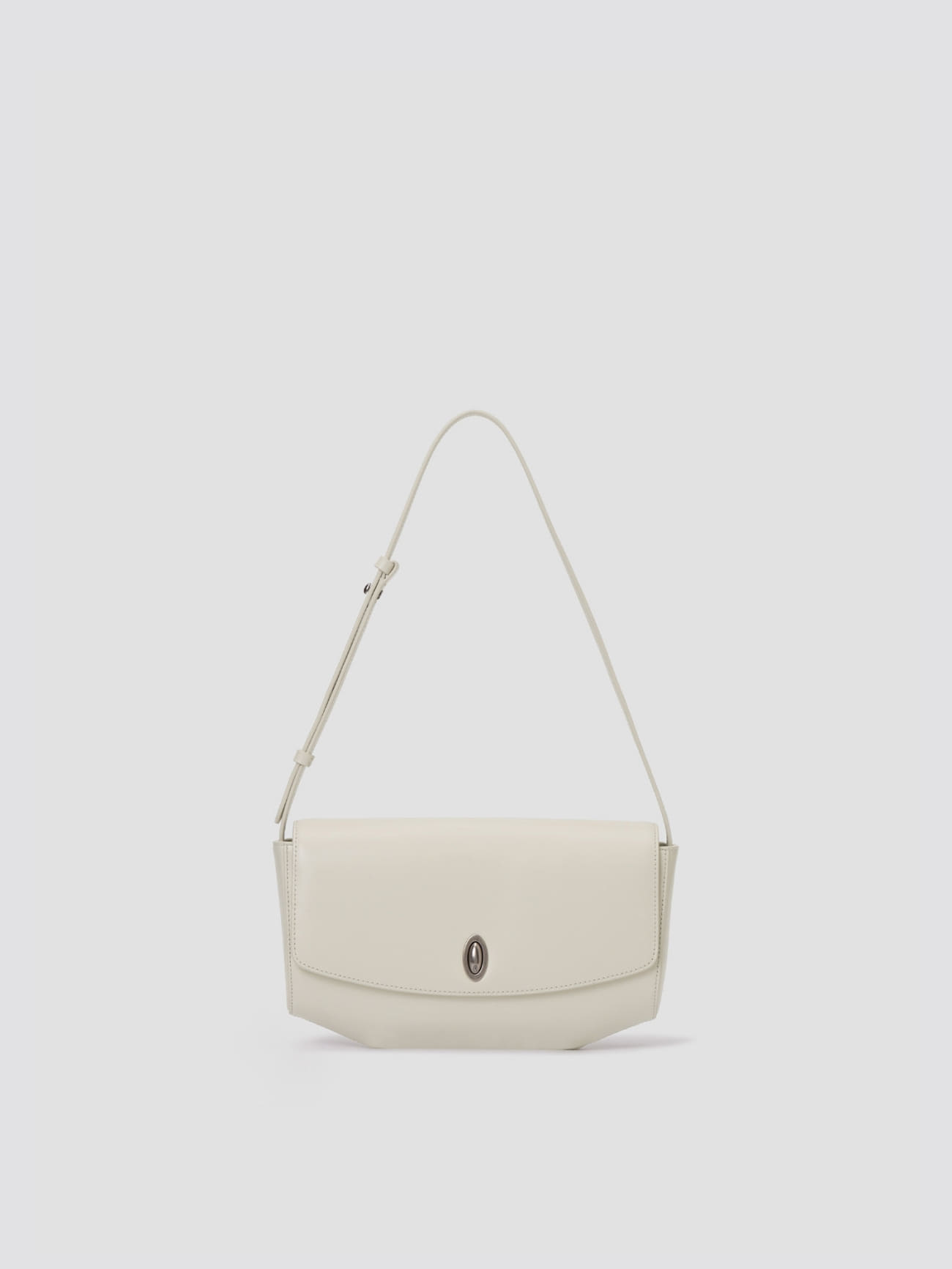 EEREP | Oval Flap Shoulder Bag (Ivory)