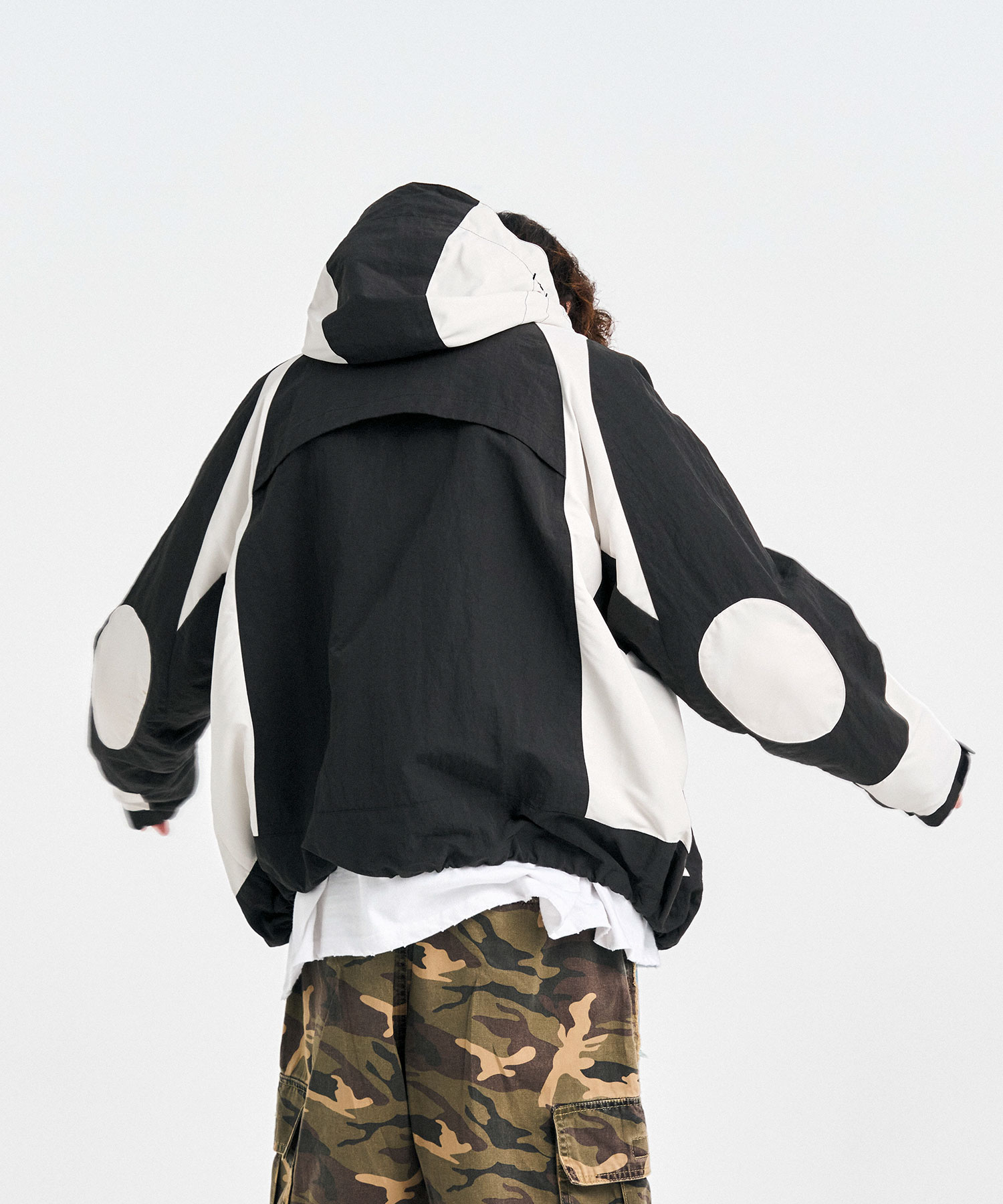 BIKER SHELL PARKA VER.2, CHARCOAL - SCHISM INDUCING