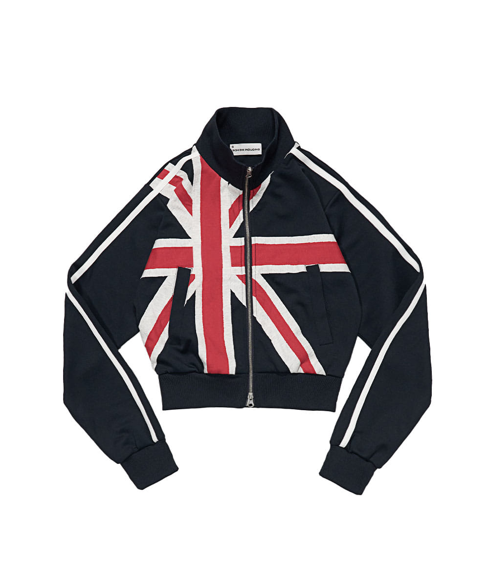 UNION JACK TRACK TOP NAVY - SCHISM INDUCING