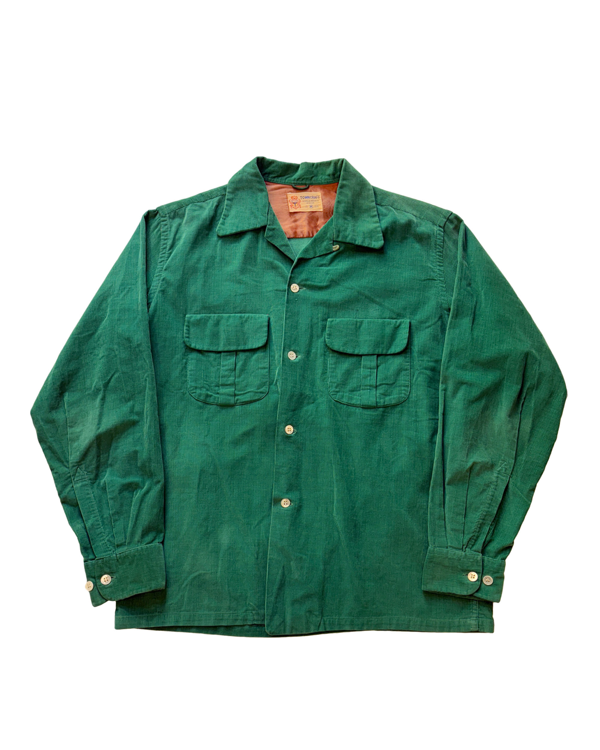 Vintage 1950's Towncraft Corduroy Loop Collar Shirt | THE LOVELESS
