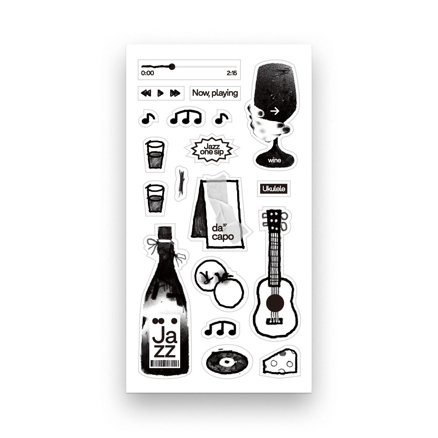 layered sticker 4. Jazz - 덥오브젝트