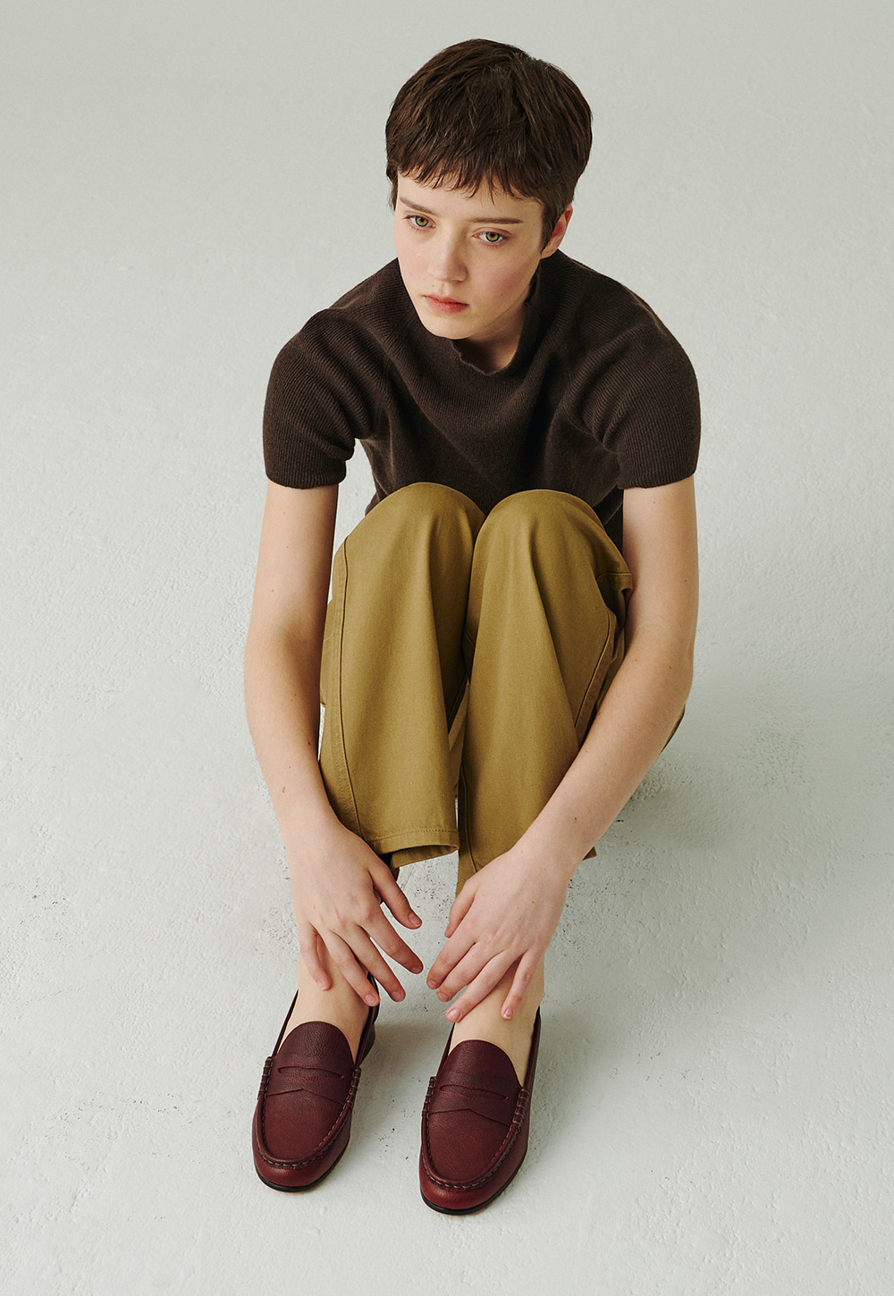 Daria Signature Loafer - Merlot - old hands carved