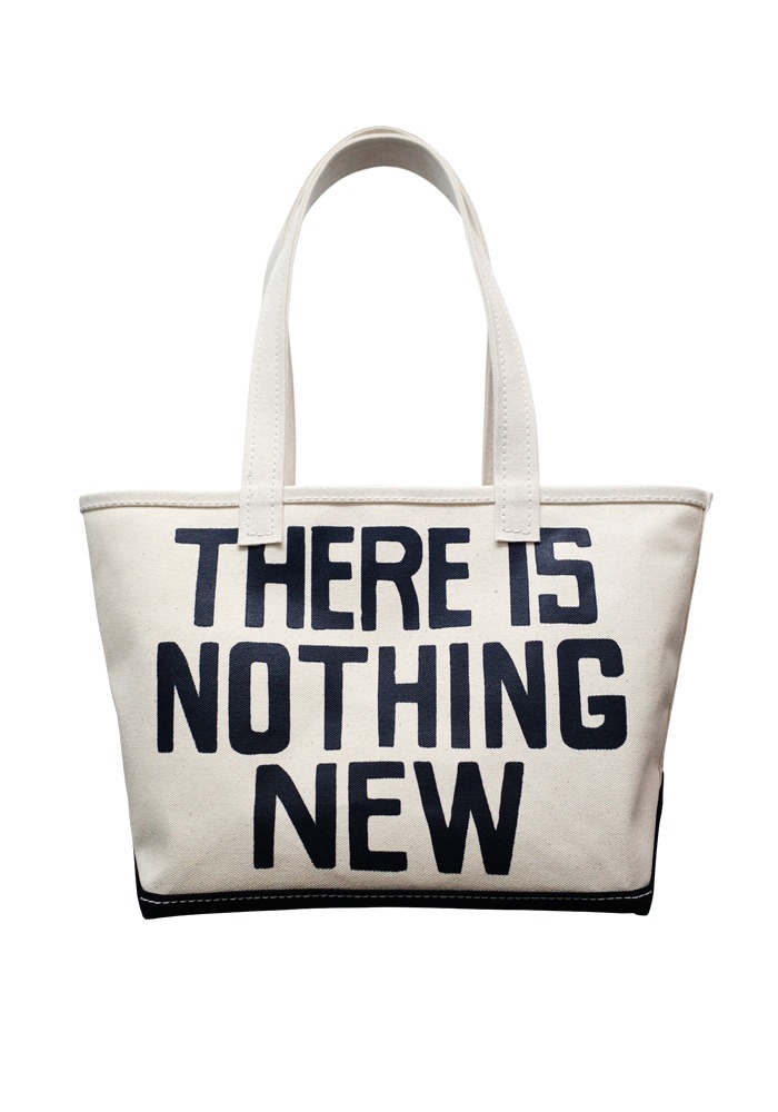 THERE IS NOTHING NEW SOUVENIR TOTE BAG (NATURAL/NAVY) - COLLECT PIECES