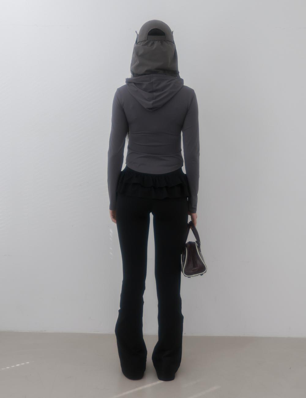 [TIMID FREAK] Slim Flare Pants Black - TIMID FREAK | 리켓