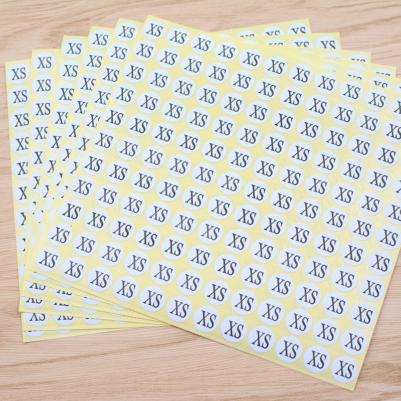 XS~2XL 사이즈 스티커 1세트 | 펫창고