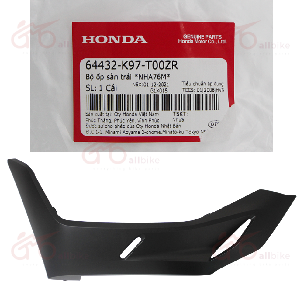 [PCX] 플로어 사이드 커버(좌) 맷블랙 19-20/125cc 64432-K97-T00ZR - 올바이크