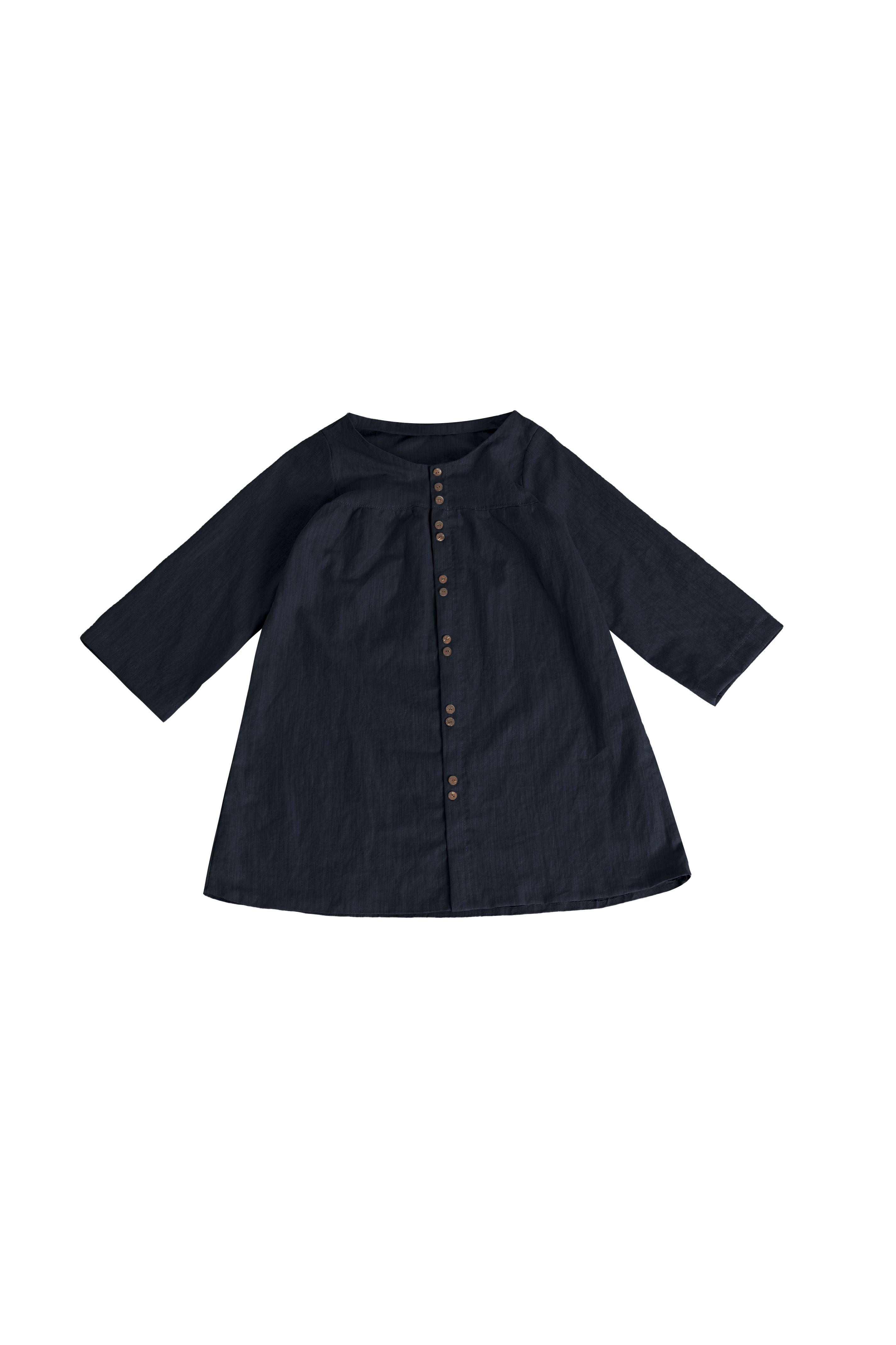 SOMUSTUDIO | WOOD BUTTON SHIRT 미니멀 면 셔츠