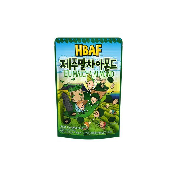 HBAF Jeju Matcha Almond 120g - DURIAN