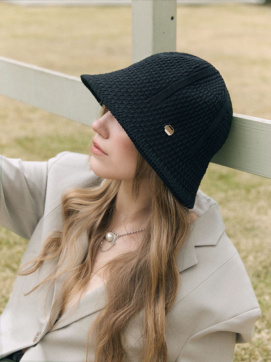 하프 스트라이프 버킷햇 H028 블랙