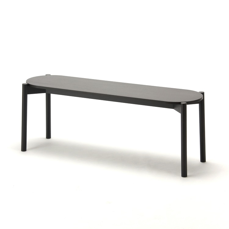 KNS Castor Dining Bench (Black) - 쿼드(QUAD)