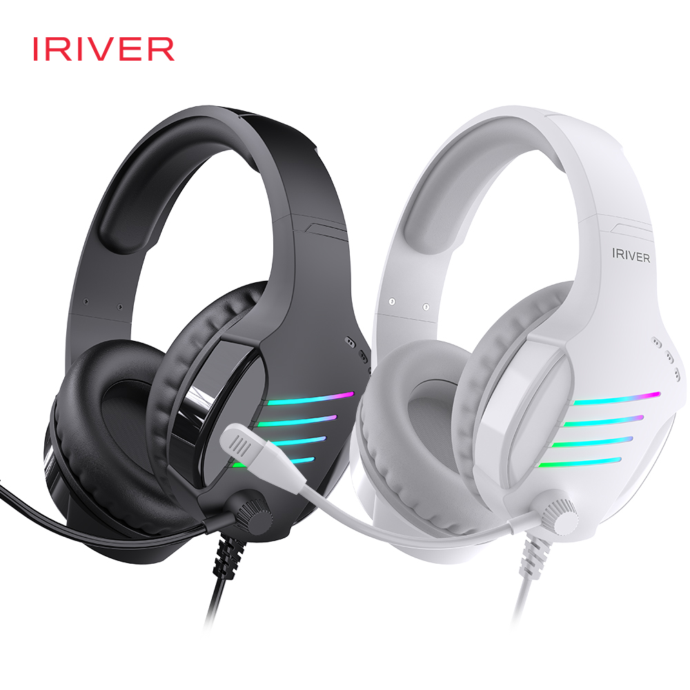 아이리버 공식스토어 EQwear | 아이리버 노이즈캔슬링마이크 레이보우LED USB 게이밍 헤드셋