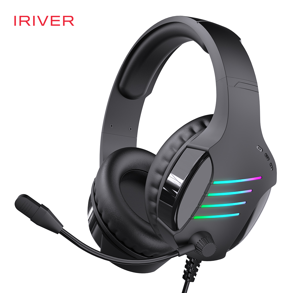 아이리버 공식스토어 EQwear | 아이리버 노이즈캔슬링마이크 레이보우LED USB 게이밍 헤드셋