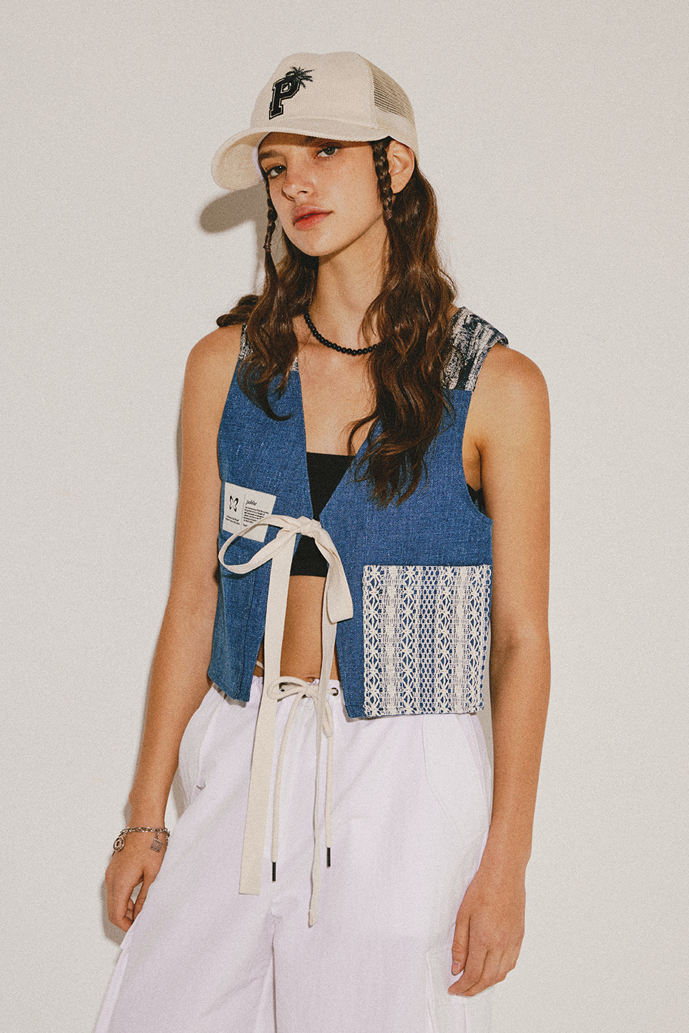 Long Strap Denim Vest - pakke