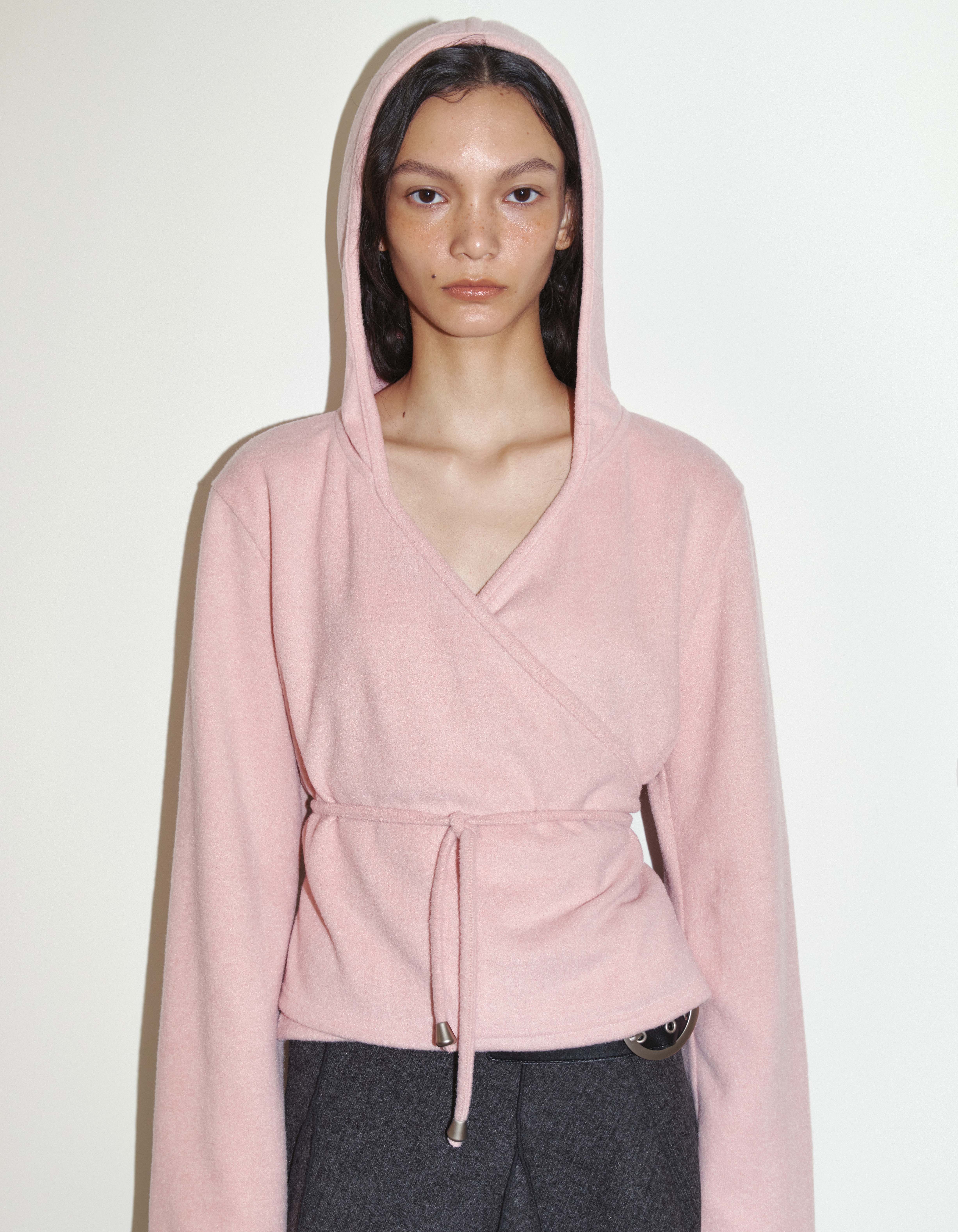 WARM WRAPPED CARDIGAN, PINK | polysooem