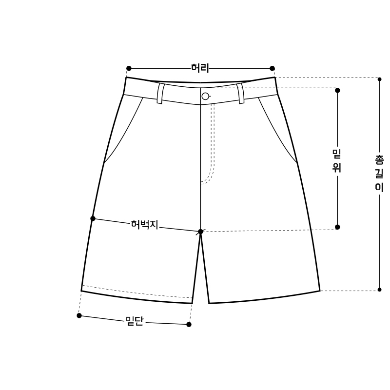 [ Unisex ] 유즈얼 스냅 버뮤다 팬츠 2C - TRIPPY