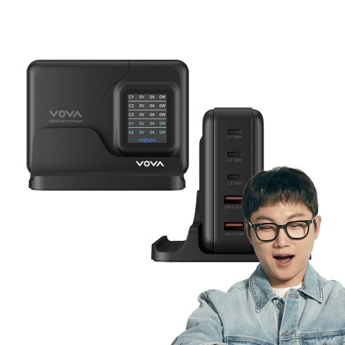 보바 200W 디스플레이 초고속 멀티 충전기 VA-205 - vova