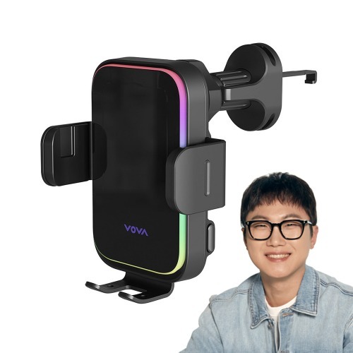 보바 차량용 고속 핸드폰 거치대 15W 무선 충전기 - vova
